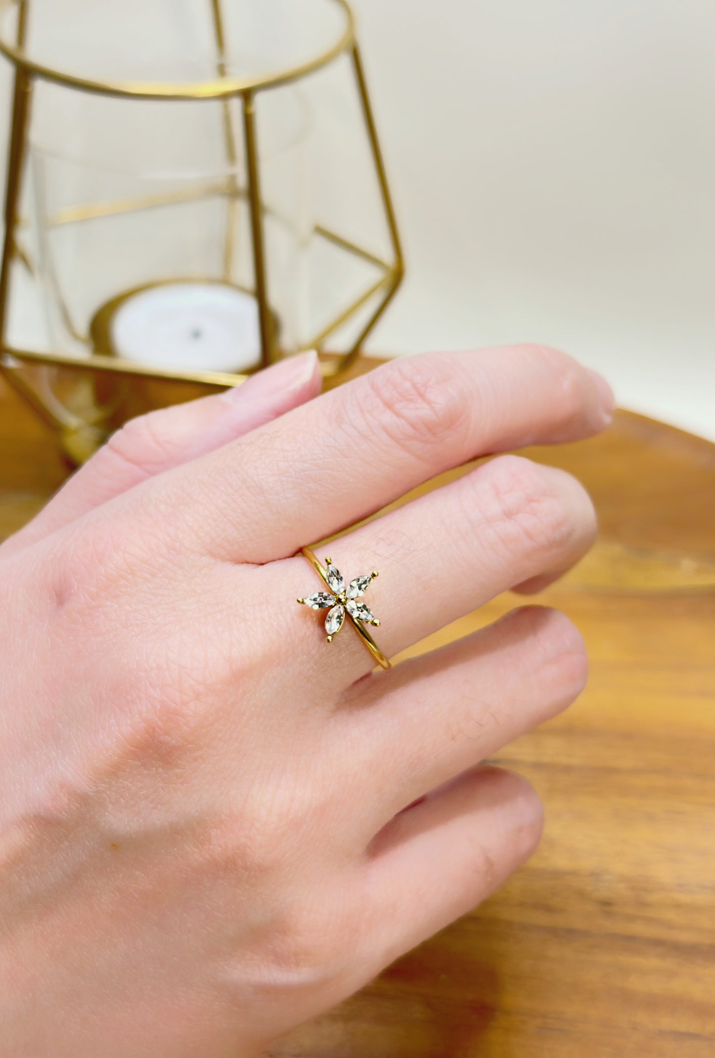 Sparkling Sakura Ring – DuElle